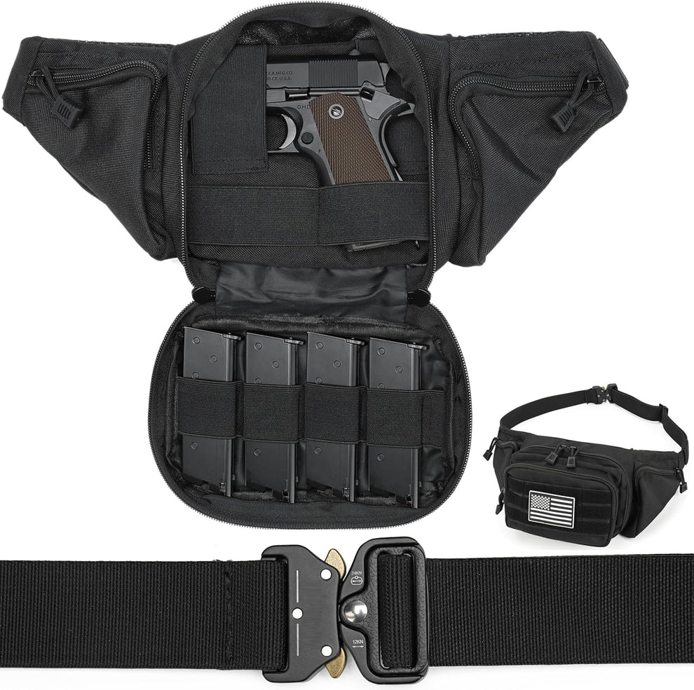 Concealed Carry Fanny Pack, Tactical Fanny Pistol Pack for Men, Milita ...